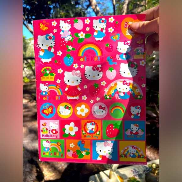 Hello Kitty | Other | Hello Kitty Sheet Of Stickers 8x | Poshmark